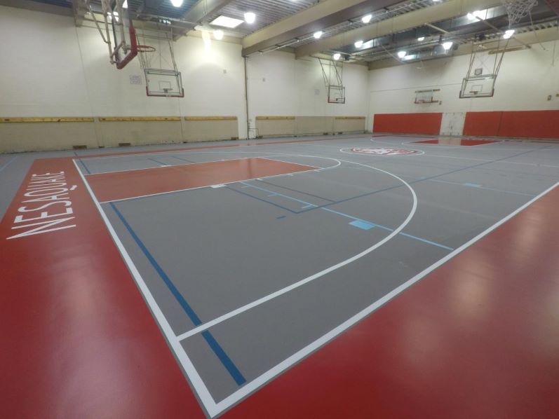 Nesaquake Pulastic Gym Floor | Milburn Flooring